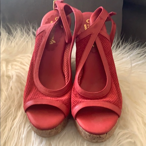 Shoes | Suede Wedge Ankle Sandals 4 Inch Heel | Poshmark